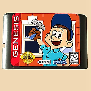 Royal Retro Fix-it Felix US Sticker Game Cartridge Newest 16 bit Game Card For Sega Mega Drive / Genesis System
