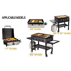 Grease Cup/Drip Catcher Pan for Blackstone Stove Griddles Replacement Part, Grill Collection Pan for Blackstone Professional Flat Top Griddle Liquid Holders 17 22 28 36inch（1pan+12liners）