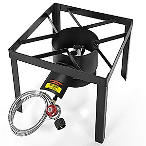 Barton X-Large Aluminum Turkey Fryer Steamer Burner BBQ Fair Clam Bake Pot 64 Qt Capacity 100,000 High-Pressure Burner