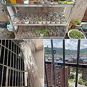 PVC Plastic Cloth, Outdoor Waterproof Tarpin, Multifunctional Windproof Torrent, Iletted Folding Thickness 0.35mm, Thin Rooftop Greening House Garden Garden House Agriculture Cleaning Vegetable Agricu