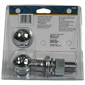 Reese Towpower 74308 Interchangable 1 7/8" and 2" Hitch Ball Kit