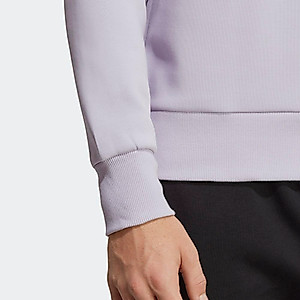 adidas Men's Future Icon Badge of Sport Crewneck, Silver Dawn, Large