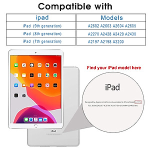Arae Screen Protector Compatible with iPad 10.2 Inch (9th Generation 2021) & (8th Generation 2020) & (7th Generation 2019) Tempered Glass Anti Scratch, 2 Pack