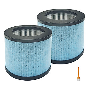 IZSOHHOME Compatible with TOPPIN TPAP002 HEPA Comfy Air C1, Part # TPFF002,4in1 H13 High-Efficiency HEPA Filters,TPAP002(2 Packs)