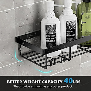 Moforoco 7 Pack Adhesive Shower Organizer Caddy Shelves Rack - Corner Bathroom Storage Organization, Home&Kitchen Decor Inside RV Accessories, Hanging House Apartment Camper Essentials