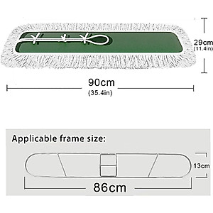 Commercial Mop Head Replacement,Blue Cotton Looped End String, Wet Industrial Cleaning Vintage Mop Head Replacements Refill, Machine Washable - Ideal Refill for Commercial Grade Mops