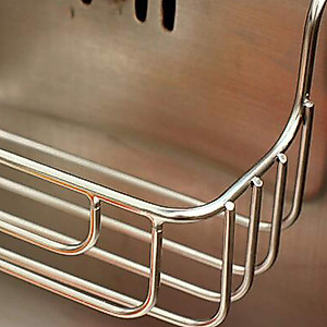 TuuTyss Stainless Steel Saddle Sponge Holder for Kitchen Sink Caddy