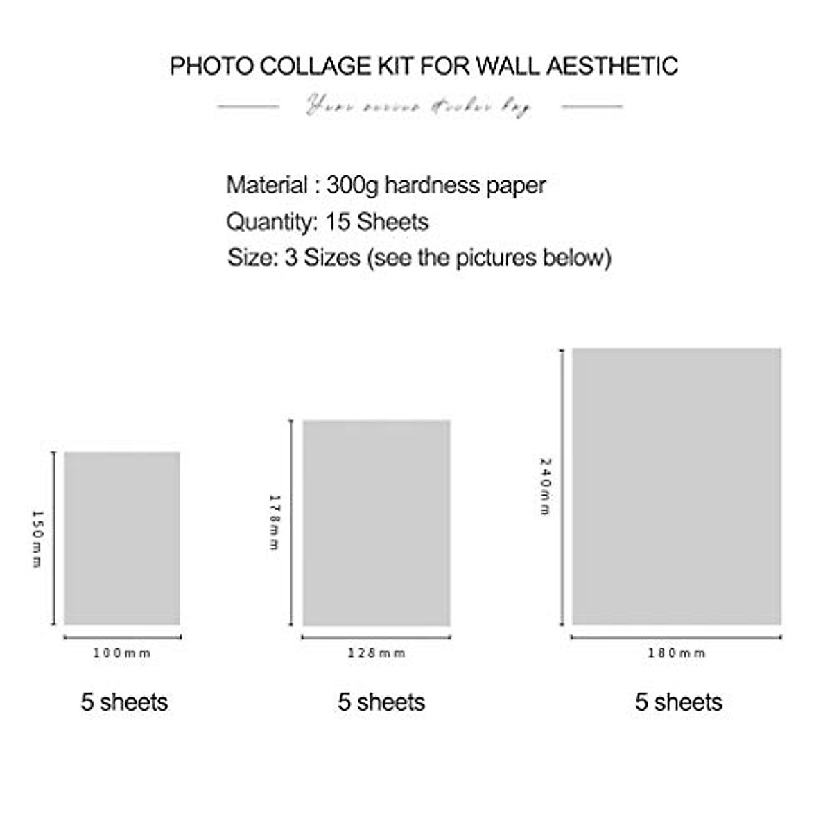 AOPING Wall Aesthetic Pictures Decoration Kit for Wall Decoration, Photo Collage Set Bedroom Decor for Teen Girls VSCO Girls, Collage Posters Kit (15 Sheets) - Renaissance