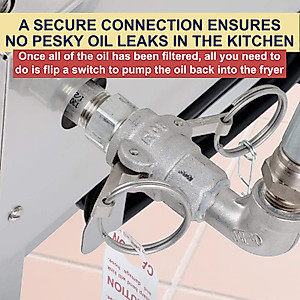 MirOil BD707 Fryer Filter Machine - Discard Trolley, Electric 75 pound Oil Capacity