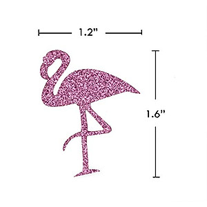 Glitter Pink Flamingo Confetti Decoration for Tropical Flamingo Christmas Party,100Pcs/pack (Pink Flaminglo)