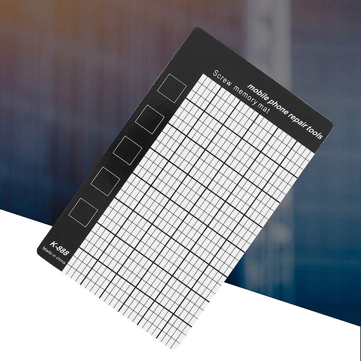 Magnetic Screw Pad,Universal Multifunctional Magnetic Mat,Grid Design Magnetic Mat With Note Box,For Absorb Screw,Mark The Position Of The Screw And Organize Parts