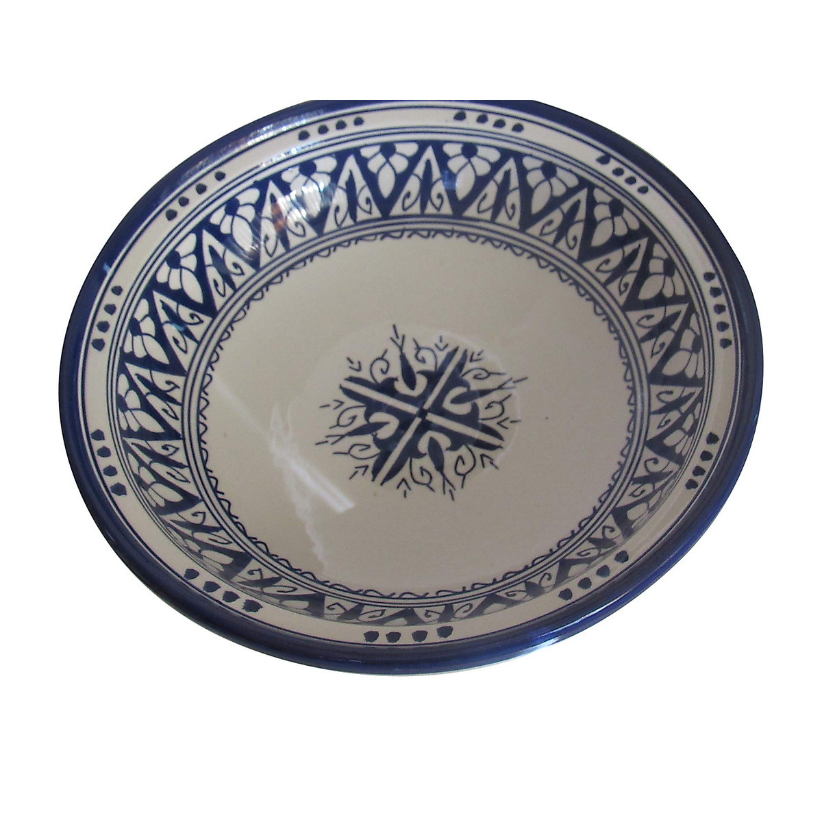 Handmade Authentic Moroccan Berber Style Ceramic Serving Tagine, Serve Delicious Meals the Traditional Morocco Way, Lead Free,Medium 10" Diameter x 10"H