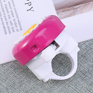 BESPORTBLE Bicycle Bell Ring for Kids Boys Girls Children Bike Bell Cute Bicycle Ring Bell Accessory (Rosy White)