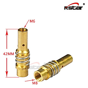 13PCS Mig Welding Nozzle Welder Torch Nozzles Consumables Gold Tip Holder Contact Tips Gas nozzle Set 15AK MB15 Mig Torch Nozzle
