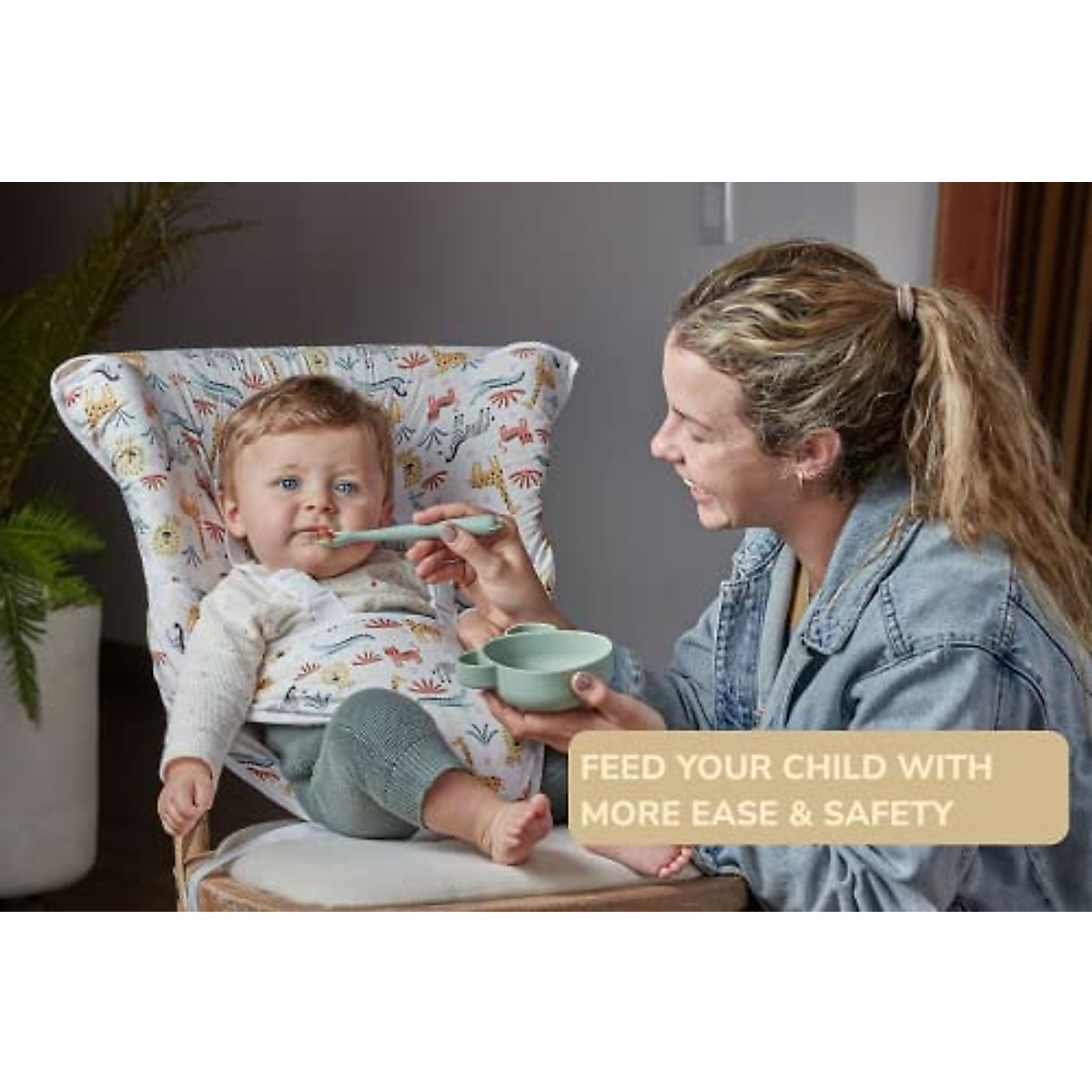 ORSETTO Baby High Chair Boy - Lightweight & Compact (7oz) - Portable High Chair - High Chairs for Babies and Toddlers - Baby Chair - Travel Highchair - Baby Trend High Chair - Sit Up Chair for Baby