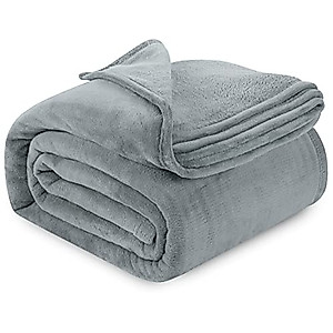 Utopia Bedding Fleece Blanket King Size Cool Grey Lightweight Fuzzy Soft Anti-Static Microfiber Bed Blanket (90x102 Inches)