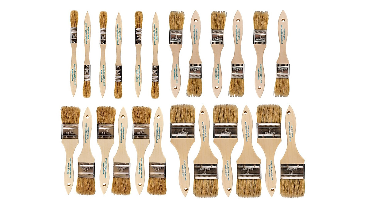 Pro Grade Chip Brush Set - 24-Piece Professional Quality Brushes