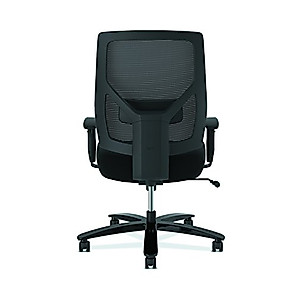 HON Crio High-Back Big and Tall Chair - Fabric Mesh Back Computer Chair for Office Desk, in Black (HVL581)