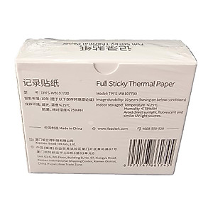 3Rolls / Box Adhesive Notes List Label Sticker Thermal Sticky Photo Paper For Peripage A9 A9S Paperang P3 Phomemo M03 / M03AS / M04S / M04AS Mini Printer - 3 inch (77mm * 30mm)