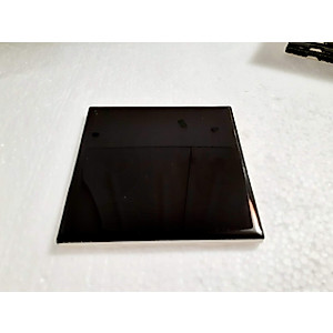 4 in Black Ceramic Tile 4.25 inch Shower Bathroom Kitchen Backsplash American Olean Gloss 4 1/4" Box 10 Piece