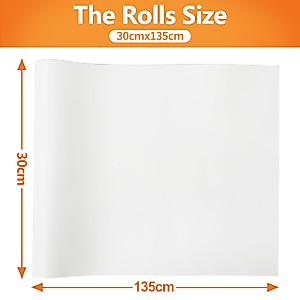 Funcolor White Faux Leather Roll: 12x52 Inch Solid Smooth Synthetic Leatherette Sheet Bundle