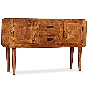 NusGear Sideboard Solid Wood with Sheesham Finish 47.2"x11.8"x29.5" -682