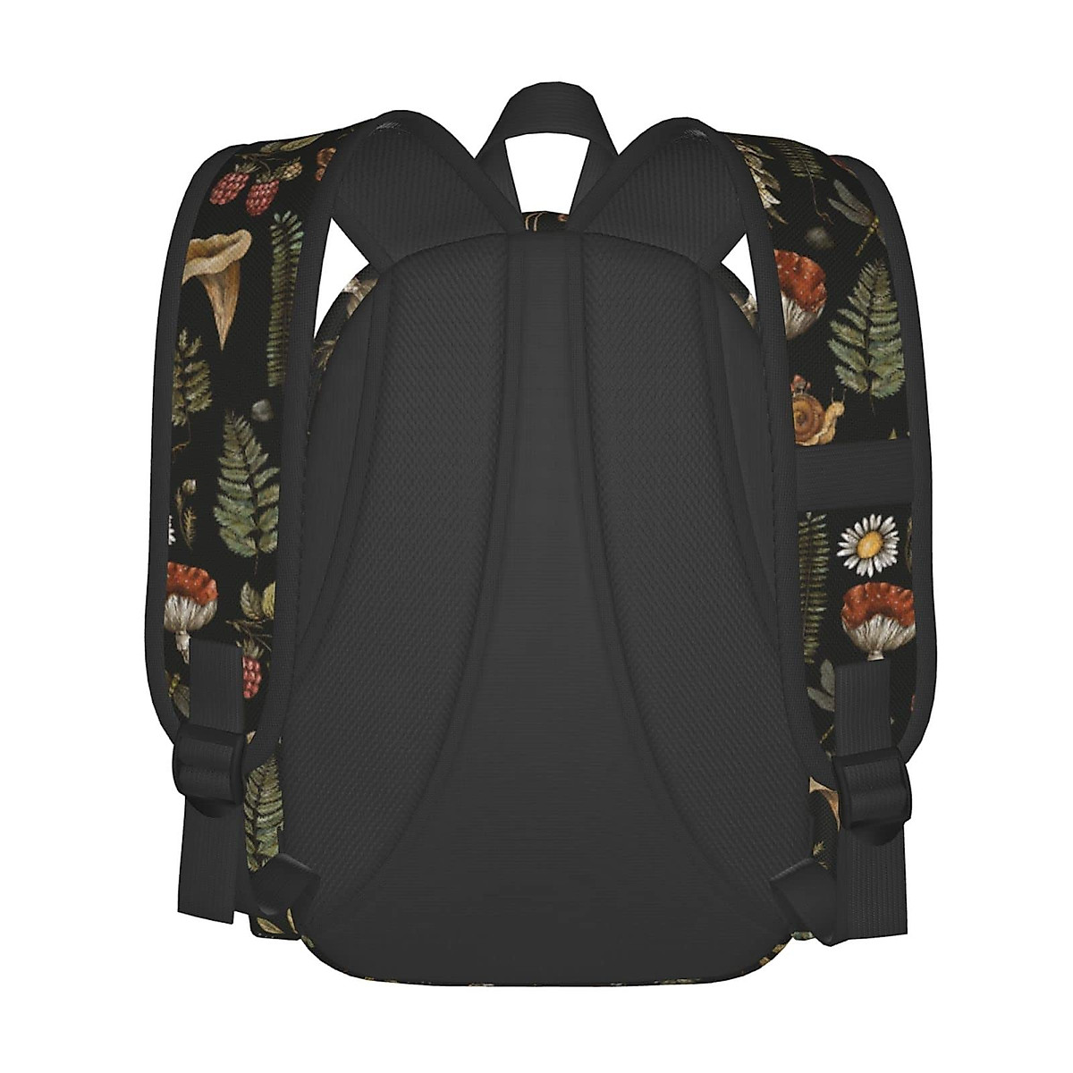 FREEHOTU Snails Mushrooms Backpack For Men Women With Adjustable Padded Shoulder Straps Daypack For College Travel