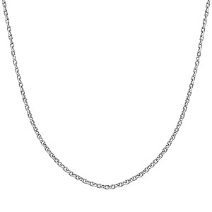 Honolulu Jewelry Company 925 Sterling Silver 1.5mm Cable Chain Necklace for Women Tarnish Resistant - Made in Italy (24 Inches)