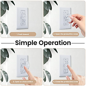 Switch Cover-Light Switch Cover-Light Switch Cover Guard-Light Switch Guard-Light Switch Cover Child Proof-Child Proof Light Switch Cover(Clear,1pc)
