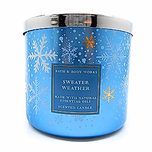 Bath and Body Works Sweater Weather 3 Wick Scented Candle