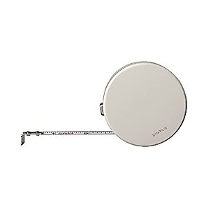 blomus Gents Tape Measure Locking Standard and Metric - 10 feet Length - Moonbeam (Beige)