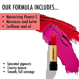 Black Radiance Perfect Tone Lipstick Lip Color, Reggae Red, 0.13 Ounce