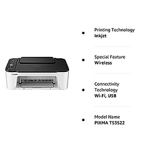 Canon PIXMA TS3522 Wireless Color Inkjet All-in-One Printer