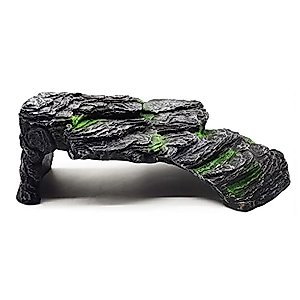 Turtle Basking Platform,Tortoise Dock Resting Rock Turtle Climbing Ramp Shale Step Ledge Aquarium Terrarium Decoration for Tortoise Bearded Dragon Lizard Chamelon Frog Gecko Snakes Iguana Betta Fish