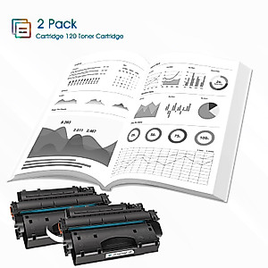 Cool Toner Compatible Toner Cartridges Replacement for Canon 120 cartridges 120 CRG-120 Canon imageCLASS D1120 D1550 D1150 D1320 D1350 D1520 D1100 D1370 D1180 D1170 MF6680DN MF417dw (Black, 2-Pack)