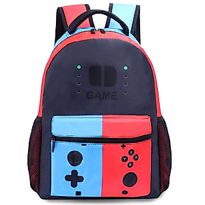 HSELOGI Game Backpack for Boys, Large Capacity Gaming Laptop Backpack, Video Game Daypack SchoolBag Gift for Game Lovers