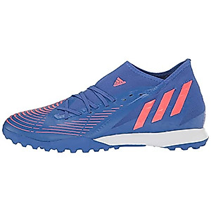 adidas Unisex Predator Edge.3 Turf Soccer Shoe, Hi-Res Blue/Turbo/Hi-Res Blue, 7 US Men