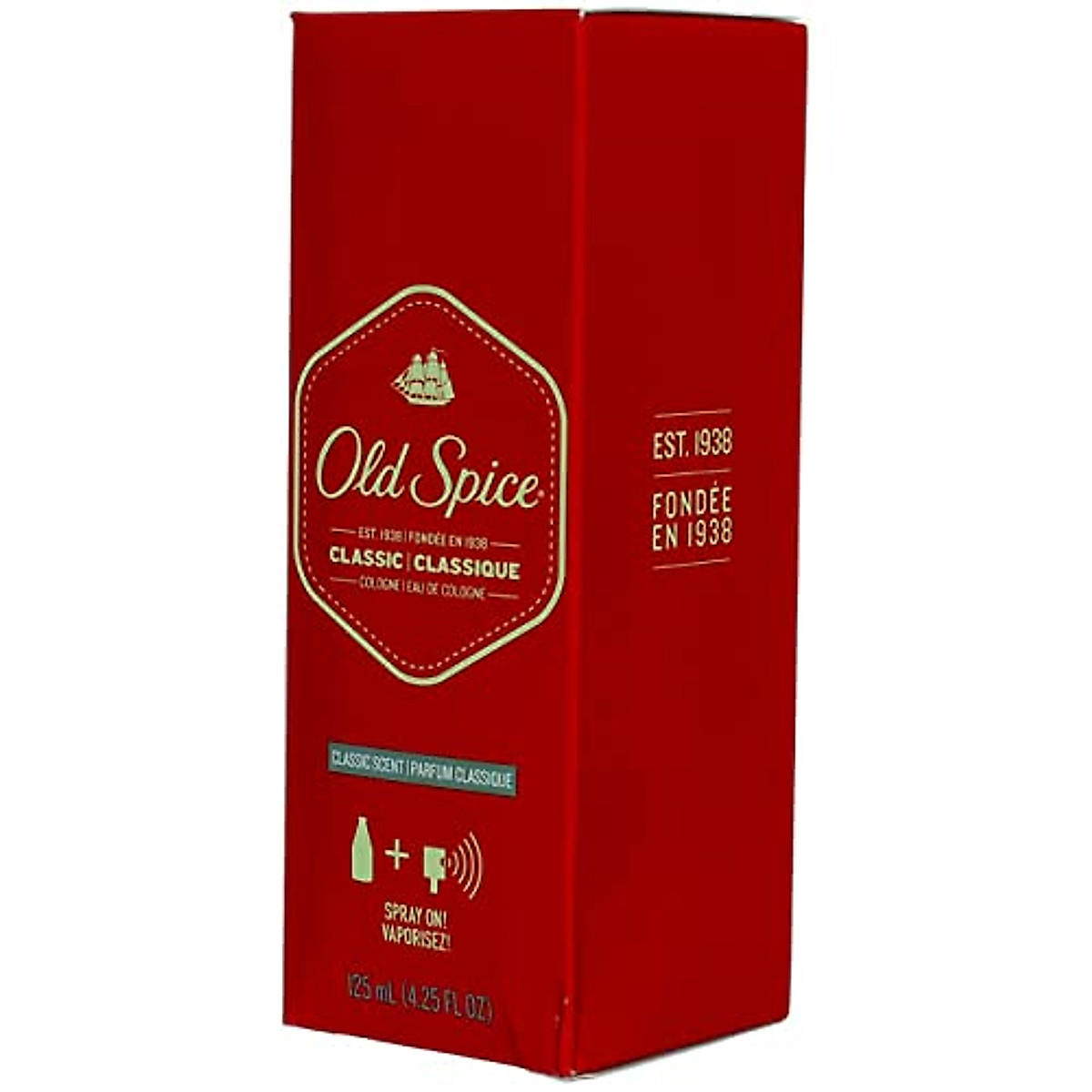 Old Spice Classic Cologne Spray - 4.25 Ounce (Value Pack of 3)