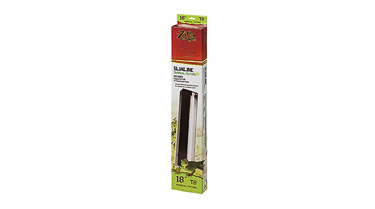 Zilla Reptile T8 Slimline Light Fixture - 15W Fluorescent for Tropical ...