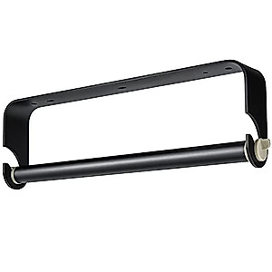 ORLESS Adhesive Paper Towel Holder Under Cabinet & Wall Mount, No Drilling Suitable for Kitchen Bathroom - Black
