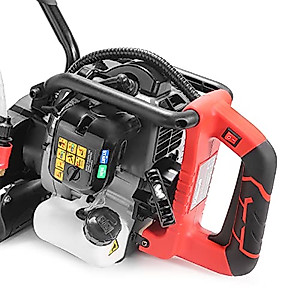 XtremepowerUS 16" Gas-Power Cutter Circular Saw Wet/Dry Concrete Saw Cutter 52CC 2-Stroke Engine with Water Line Guide Roller (w/Blade)