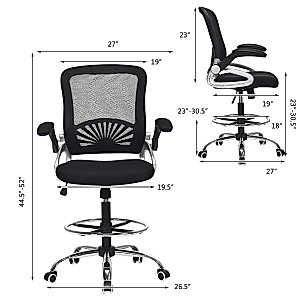 Giantex Drafting Chair, Black