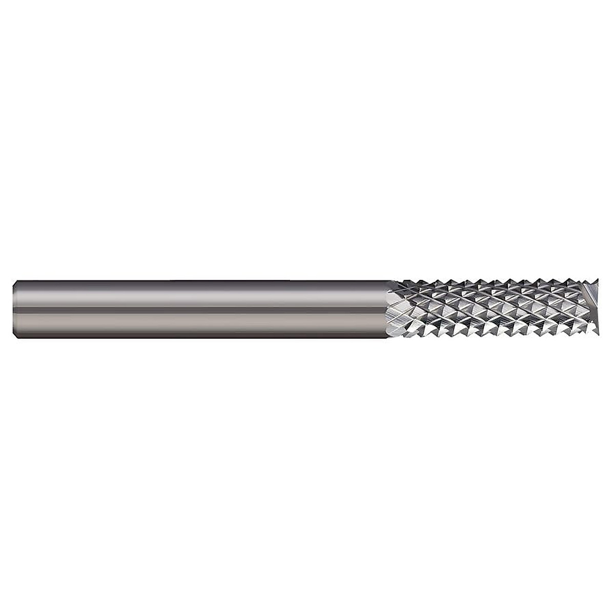 Micro 100 RDC-30 Square End Mill - Diamond Cut, 1/8" Cutter Dia, 1/2" LOC, 1/8" Shank Dia, 1-1/2" OAL, Uncoated