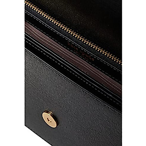 Kate Spade New York Morgan Saffiano Leather Flap Chain Wallet Black One Size