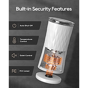 BEICHEN Milk Frother, 4 in 1 Electric Milk Steamer, Automatic Coffee Frother with Two Whisks, Hot and Cold Foam Maker for Hot Chocolate, Latte, Cappuccinos, Macchiato (White)