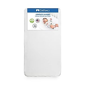 DaVinci Complete Slumber Crib & Toddler Mattress, Firm support, Lightweight, Waterproof, Greenguard Gold Certified