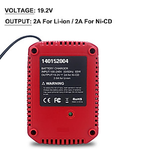 19.2V C3 Charger Replacement for Craftsman 19.2 Volt Lithium-ion & Ni-cad Battery Charger 140152004 DieHard XCP Battery 1425301 1323903 130279005 11375 11376 315.PP2011