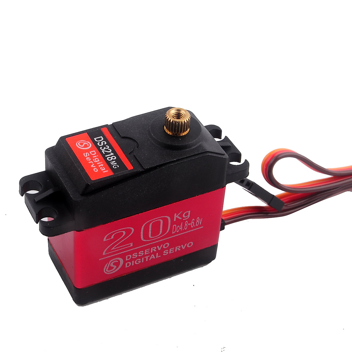 4 Sets DS3218 Update servo 20KG Full Metal Gear 25T Servo Arm Digital Servo Waterproof for Mechanical arm Fittings Baja Cars RC Cars,Control Angle 180