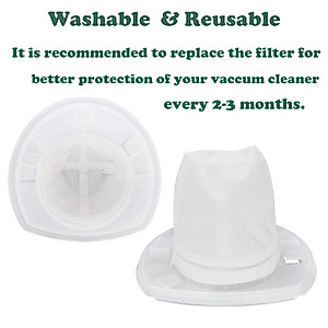 6 Pack Replacement Vacuum Filter for Black & Decker Power Tools VF110 Vacuum CHV1410L CHV9610 CHV1210 CHV1510 CHV1410L32 90558113-01, Not for HHVI315JO32 HHVI315JO42 HHVI320JR02 HHVI325JR22