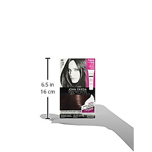 John Frieda Precision Foam Colour, Dark Red Brown 4R, Full-Coverage Hair Color Kit, Anti-Fade Gray Coverage, Deep Color Saturation Hair Dye, 1 Application